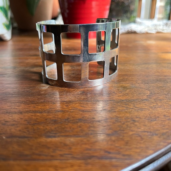 925 Sterling Silver | Jewelry | Midcentury Modern Art Deco Sterling Silver Statement Cuff ...